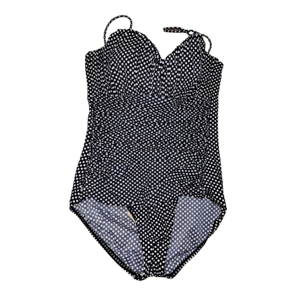 Magicsuit | Swim | Magic Suit Black White Polka Dot Flattering Swimsuit ...